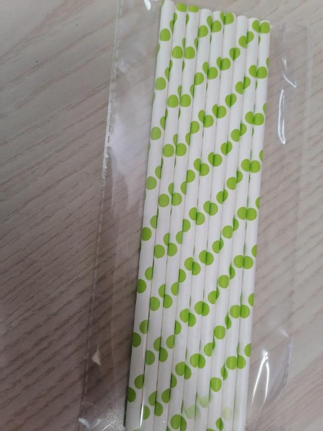Food Grade Biodegradable Paper Colourful Straws for Water/ Beverage