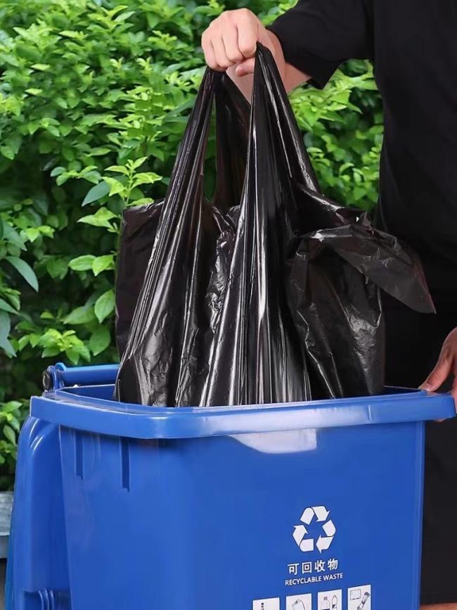 High Quality Big Size Outdoor or Public Place Used T-Shirt Biodegradable Rabbish Bag