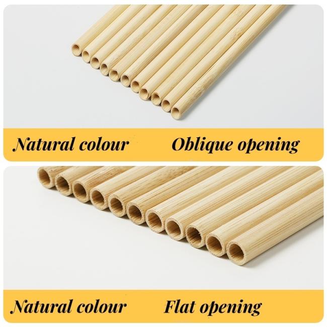 Natural Bamboo Drinking Straws Reusable Straw Custom Logo