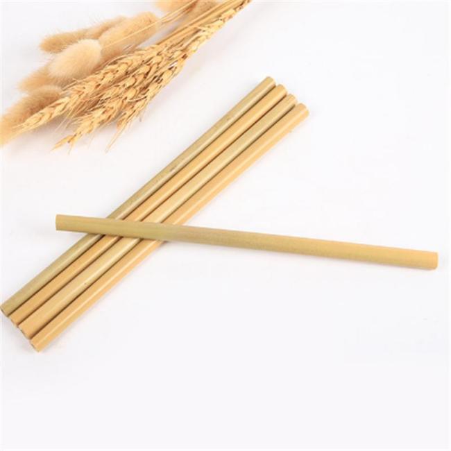 Eco-Friendly Bamboo Material Drinking Straws Original Wood Color Environmental Recycle Paper Straw