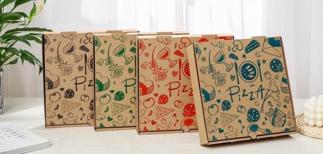 Various Size Custom Design High Quality Food Grade Takeout Food Package Pizza Box