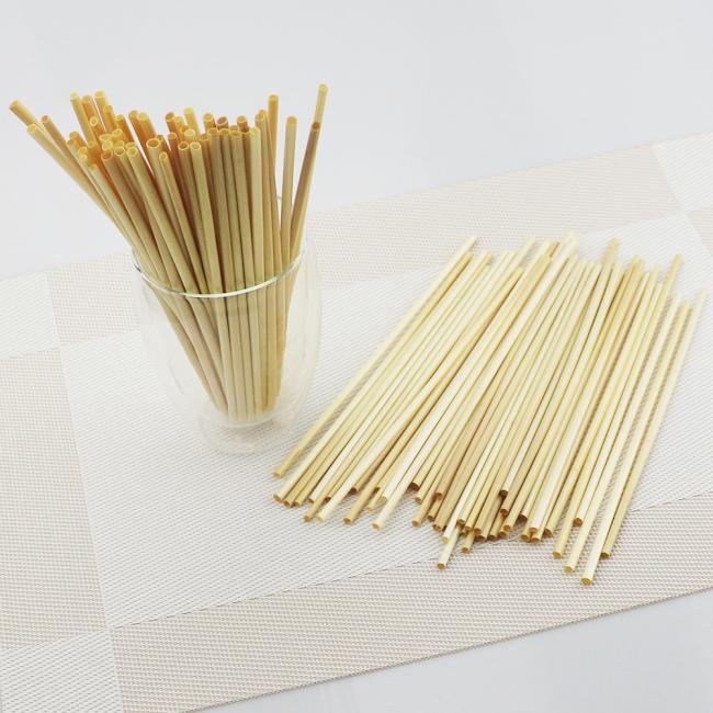 Eco Friendly Paper Box Pack 100% Natural Drinking Straws Drink Accessories, Bar Accessories Smooth Edge Wheat Straws
