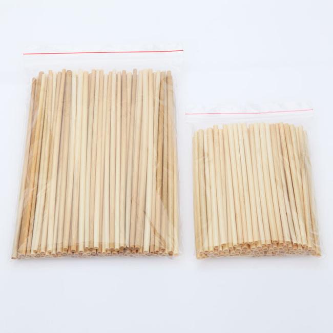 Eco Friendly Paper Box Pack 100% Natural Drinking Straws Drink Accessories, Bar Accessories Smooth Edge Wheat Straws