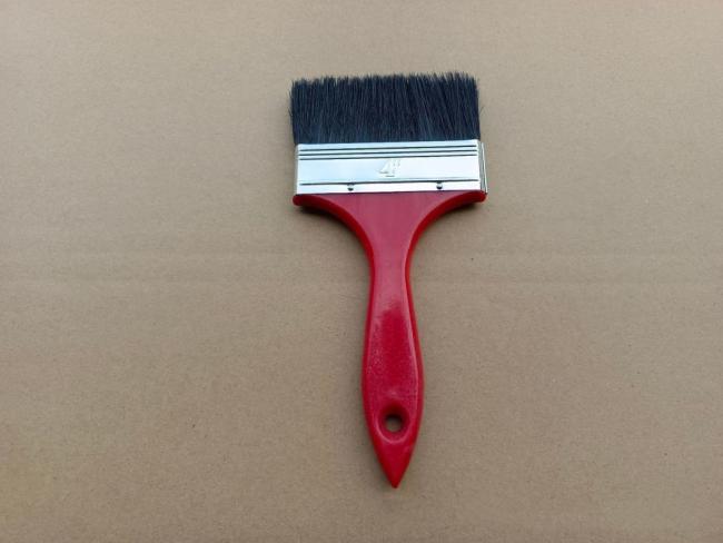 Red Wooden Handle for Wall Plastic Paint Brush