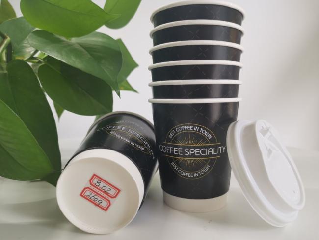 Factory Supply Good Quality 260g +18PE Double Wall 8 Ounce (oz) Disposable Paper Cup/Mug Coffee or Tea