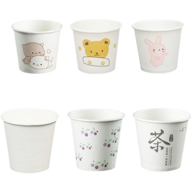 4oz Biodegradable Drinking Paper Cup Compostable Custom Printed Cup