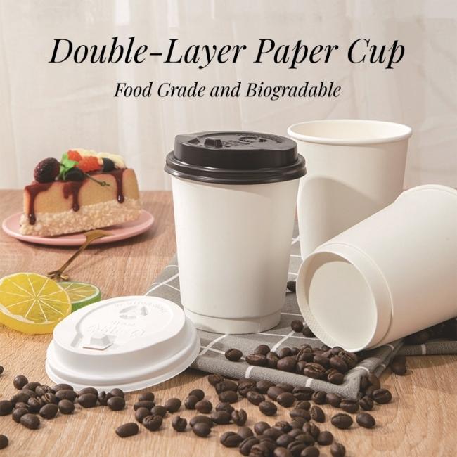 Double-Layer Paper Cup Creative Corrugated Milk Tea Cups Disposable Paper Cup