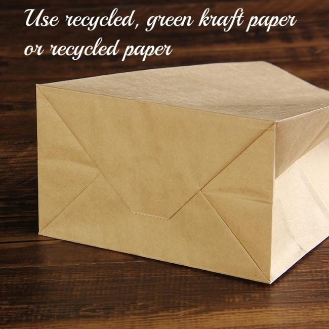 Square Bottom Custom Logo Color Printing Kraft Paper Shopping Bag