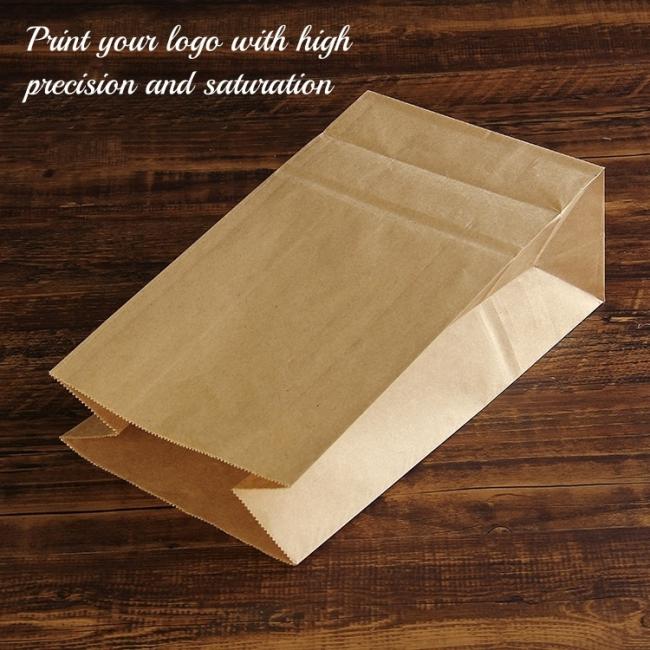 Square Bottom Custom Logo Color Printing Kraft Paper Shopping Bag
