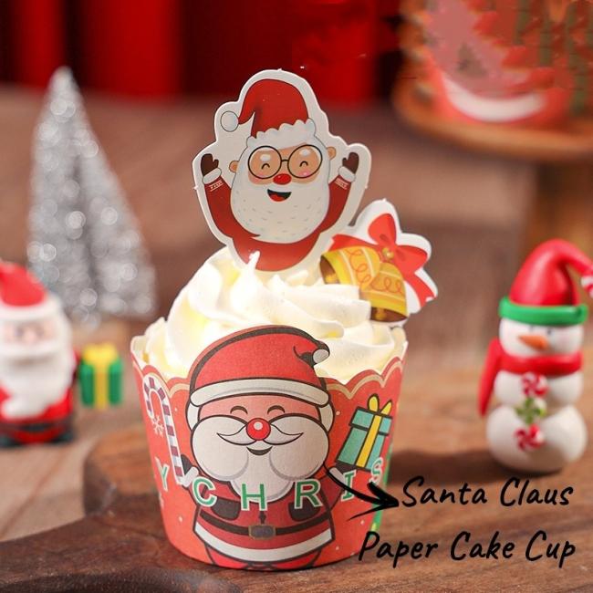 High Quality Disposable Christmas Paper Cake Cup