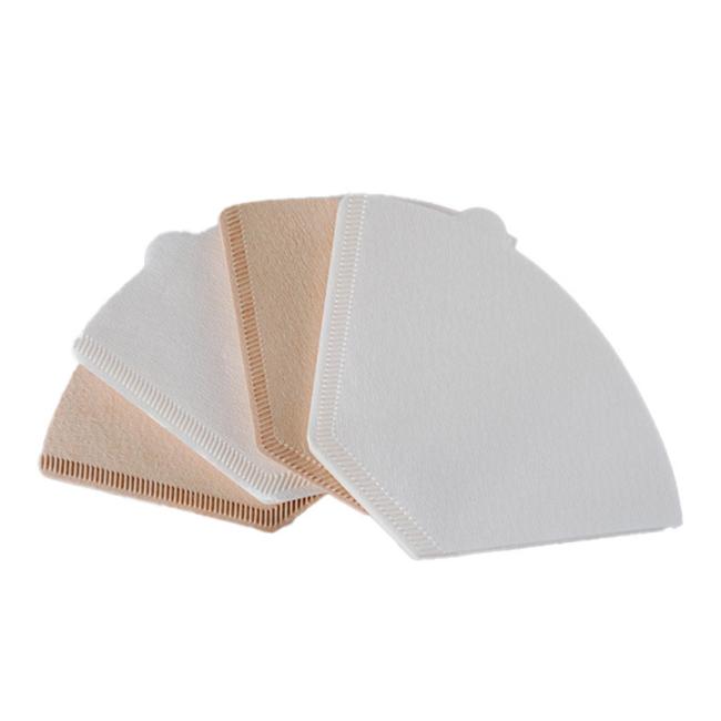 High Quality White/ Natural Food Grade Coffe/Tea Filter Paper/ V-Shape Filter Paper