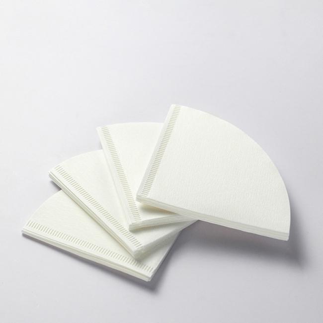 High Quality White/ Natural Food Grade Coffe/Tea Filter Paper/ V-Shape Filter Paper
