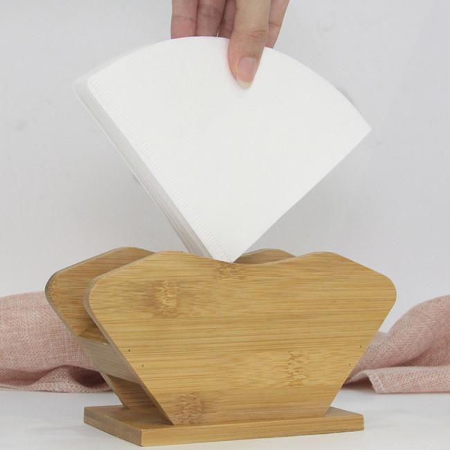 High Quality White/ Natural Food Grade Coffe/Tea Filter Paper/ V-Shape Filter Paper