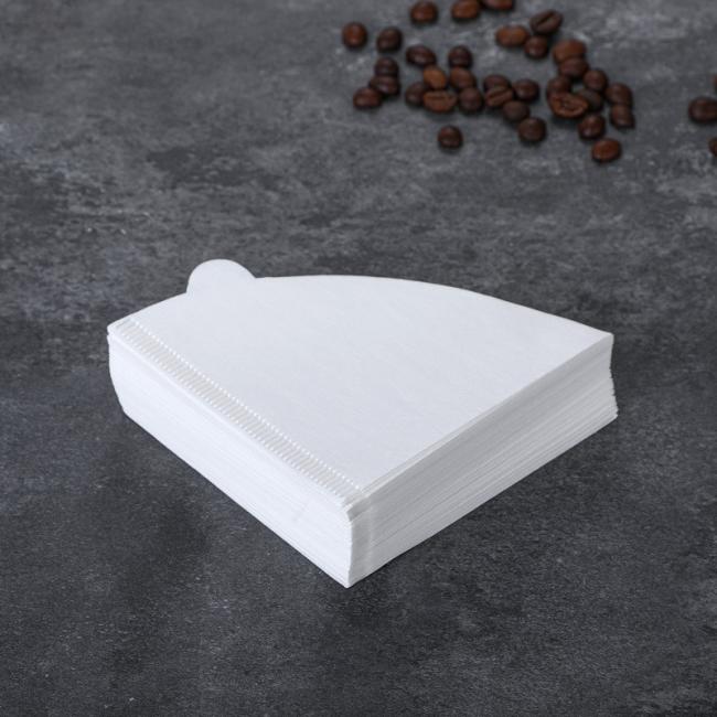 High Quality White/ Natural Food Grade Coffe/Tea Filter Paper/ V-Shape Filter Paper