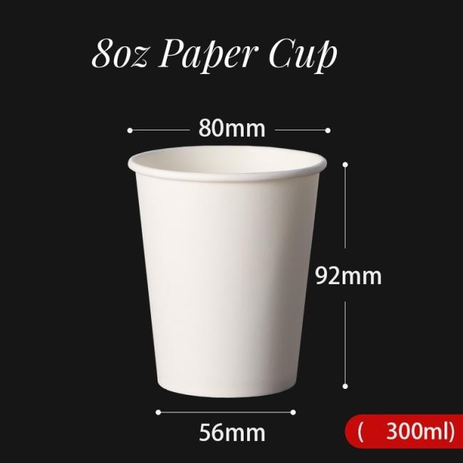 High Quality Various Size Custom Printed Disposable 4-22 Oz Single Wall Paper Cup