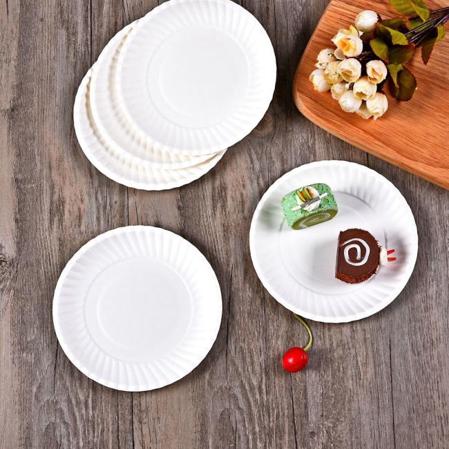 Takeaway Compostable Sugarcane Food Container Pulp Fiber Round Plate