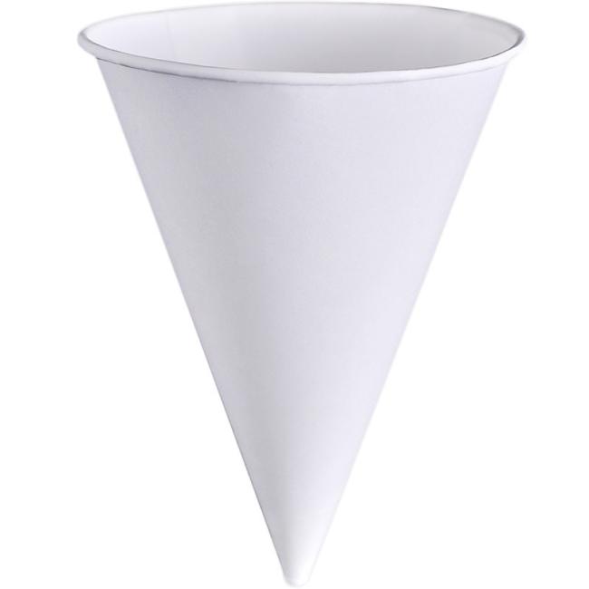 Disposable Cone Cup 3.7oz Paper Triangle Environmentally Friendly Cone Paper Cup