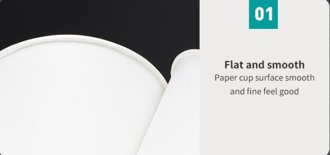 4.5oz 120 GSM Paper Cone Cup PE Film White Disposable Paper Cup Popular in Airport Hotel Super Market