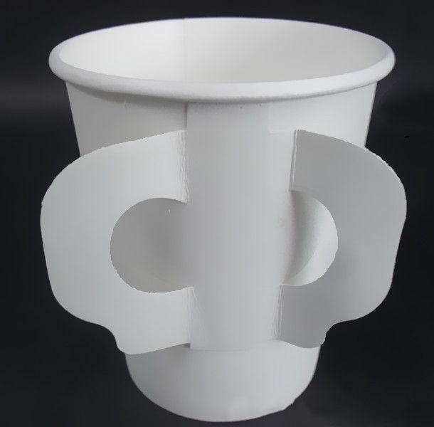 Custom Size and Printing Biodegradable Paper Cup with Handle for Hot Drinks Tea &amp; Coffee