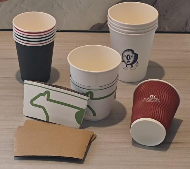 Custom Paper Cups Sleeve Coffee Kraft Paper Hot Sleeve Cardboard Jacket Jackets Holder Corrugated Protector Disposable Protector