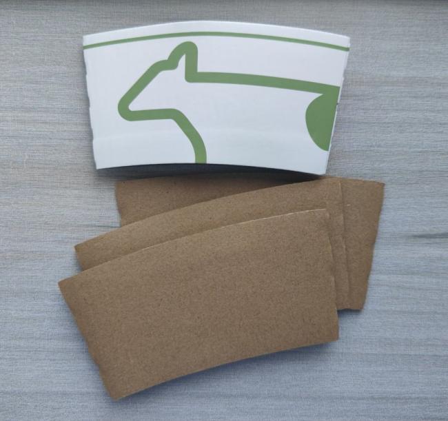 Hot Sell Design Disposable Reusable Coffee Cup Sleeve Corrugated Paper Cup Jackets for Coffee Cup Sleeve