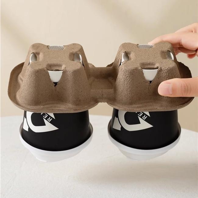 Takeout Cup Milk Tea Coffee One-Time Packaging Base Customized Single Cup Double Cup Four Cups Special Tray Cup Holder