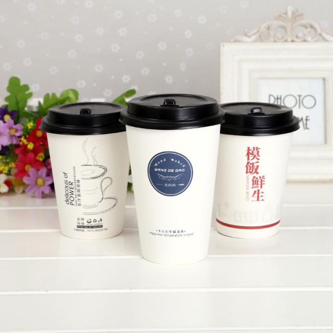 Wholesale Paper Cup 32oz /1000ml Manufacturers Single Wall Takeaway Custom Coffee Plastic Free Paper Cup with Sleeves and Lids