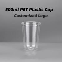 China Clear PET Plastic Disposable Cup 12oz 24oz Eco Friendly Biodegradable Compostable Cold Cup for sale