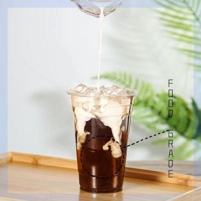 China Simple Style Eco-Friendly Custom Printed Clear Plastic Coffee Cup for Initial Payment for sale