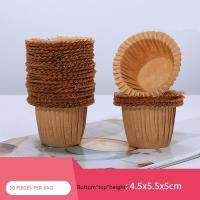 China Customized Disposable Grease Proof Paper Cake Cups 5.2x7cm Eco-Friendly Baking Cups for sale