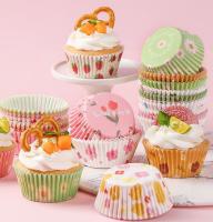 China Customized Disposable Grease Proof Paper Cake Cups 5.2x7cm Eco-Friendly Baking Cups for sale