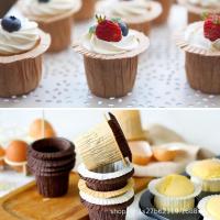 China Customized Disposable Grease Proof Paper Cake Cups 5.2x7cm Eco-Friendly Baking Cups for sale