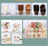China Customized Disposable Grease Proof Paper Cake Cups 5.2x7cm Eco-Friendly Baking Cups for sale