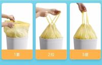 China Custom PE Trash Bag 33x12 Inch Colourful Plastic Dustbin 10-30 Mic Thickness for sale