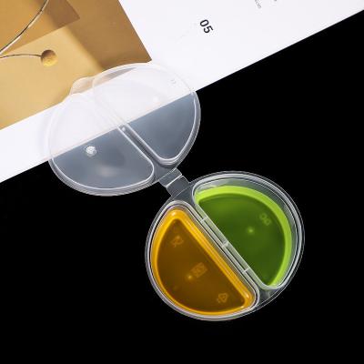 China Shipping Cost Jelly Cups Disposable PP Double-Part Plastic Cup Sauce Cup Seperate Box for sale
