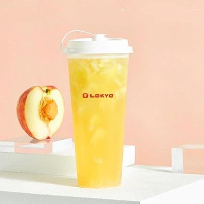 China Transparent Plastic Cups with Lid 13.000kg Gross Weight Package Customized Logo Disposable for sale