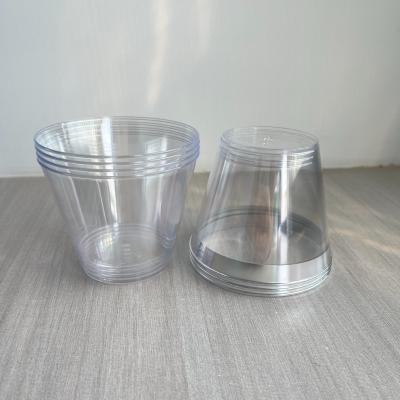 Cina Tazza d'acqua in plastica a colori trasparenti personalizzata per il deserto Capacità 12oz/16oz/20oz/24oz in vendita