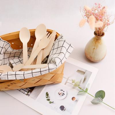 China Disposable Wooden Cutlery Eco-Friendly Solution for Environmentally Friendly Dining for sale