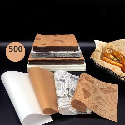 China Customized Colour Greaseproof Wrapping for Baking and Microwave Desserts Made of Paper for sale