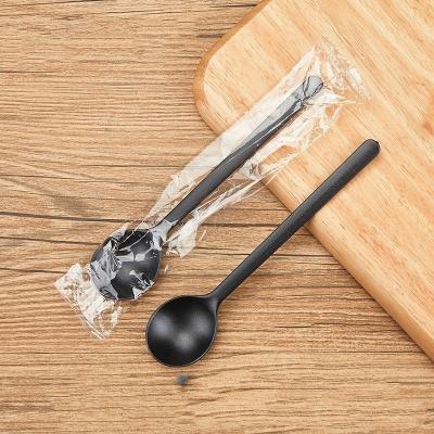 China Food Grade Customized Heavy Duty Disposable Plastic Tableware Spoon with Clear Design for sale