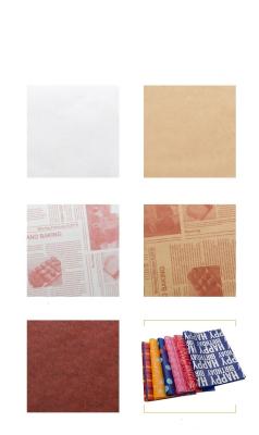 China Food Grade Greaseproof Microwave Safe Sandwich Wrapping Paper with Customized Request for sale