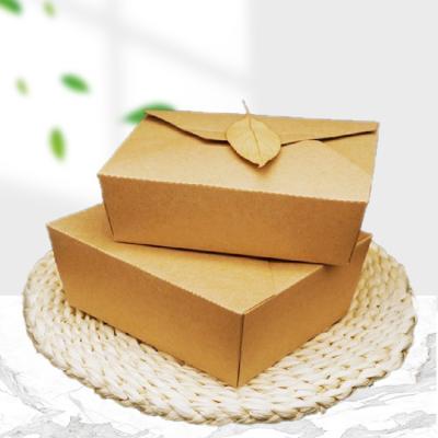 Cina Logo personalizzato Eco-friendly Disposable Take Away Kraft Paper Box per il contenitore di pranzo in vendita