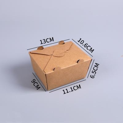 Cina Logo personalizzato Eco-friendly Disposable Take Away Kraft Paper Box per il contenitore di pranzo in vendita