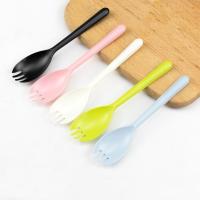 China PP Plastic Spork 14cm 18cm Straight Style Disposable Eco-Friendly Customizable for sale