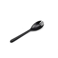 China PP Plastic Spork 14cm 18cm Straight Style Disposable Eco-Friendly Customizable for sale