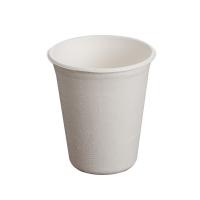 China Customized Biodegradable Sugarcane Bagasse Coffee Cups 73mm x 50mm for Hot or Cold Drinks for sale