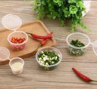 China Disposable 2oz Transparent Sealed Plastic Cup with Lid Customized Packaging Box 2oz Cup for sale