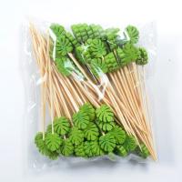 China Disposable Bamboo Fruit Fork 11cm Biodegradable Eco Friendly Cocktail Fork for sale