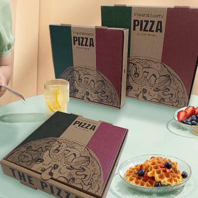 Cina Confezione Kraft Pizza Corrugata Dimensione 40.00cm * 35.00cm * 15.00cm con logo personalizzato in vendita