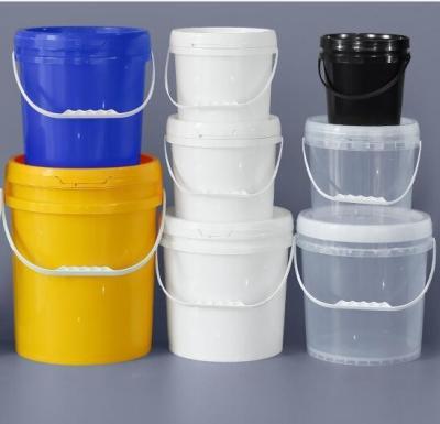 China Customized Food Grade Gift Package 3L Plastic Bucket with Colorful Logo Printing for sale